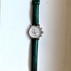 Michele | Accessories | Authentic Michele Csx Diamond Watch Emerald ...